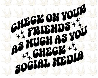 Check on Friends Png - Etsy