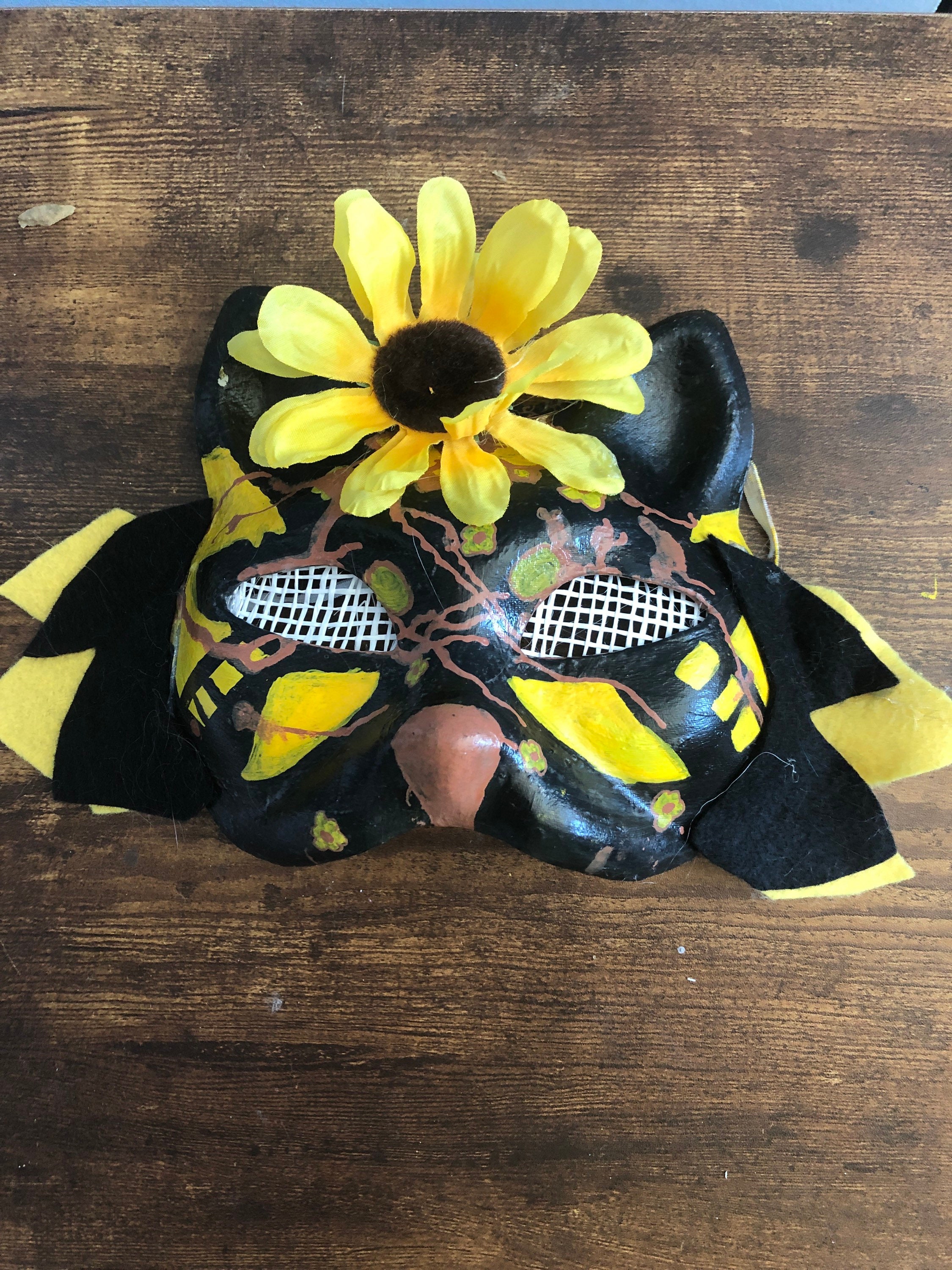 Sunflower Cat Mask Therien - Etsy
