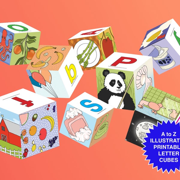 Abc Cubes - Etsy