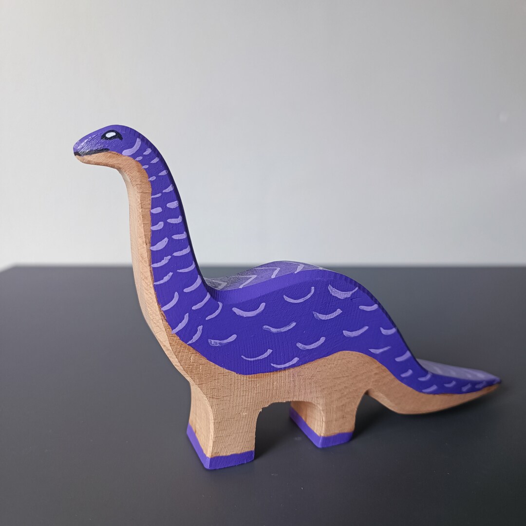 Brontosaurus Toy Figure , Wooden Animals ,wooden Dinosaur Toys ...