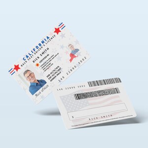 Spoof Back Seat Driver's License Gift Fully Customizable - Etsy