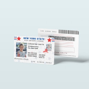 Custom Kids Drivers License, Fully Customizable Play ID Card - Etsy