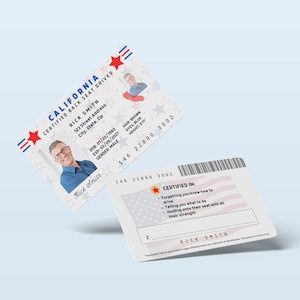Spoof Back Seat Driver's License Gift - Fully Customizable - Etsy