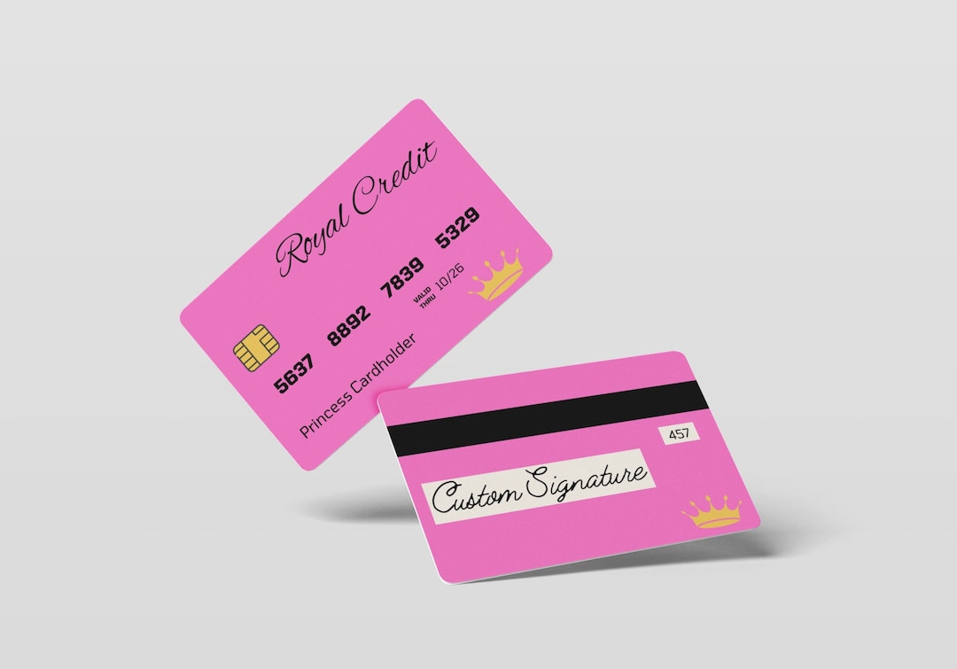 Custom Play Credit Card, Personalized Credit Card, Credit Card Toy - Etsy
