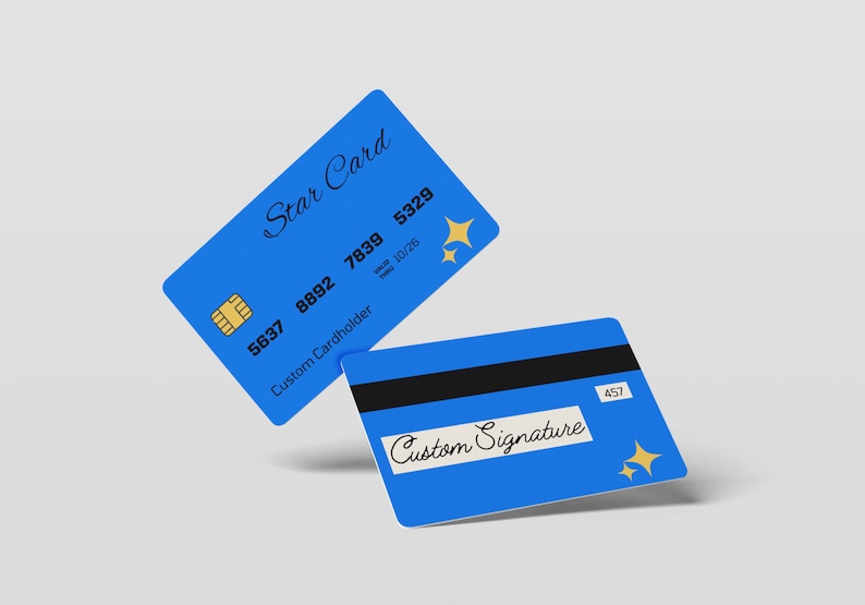 Custom Play Credit Card, Personalized Credit Card, Credit Card Toy - Etsy