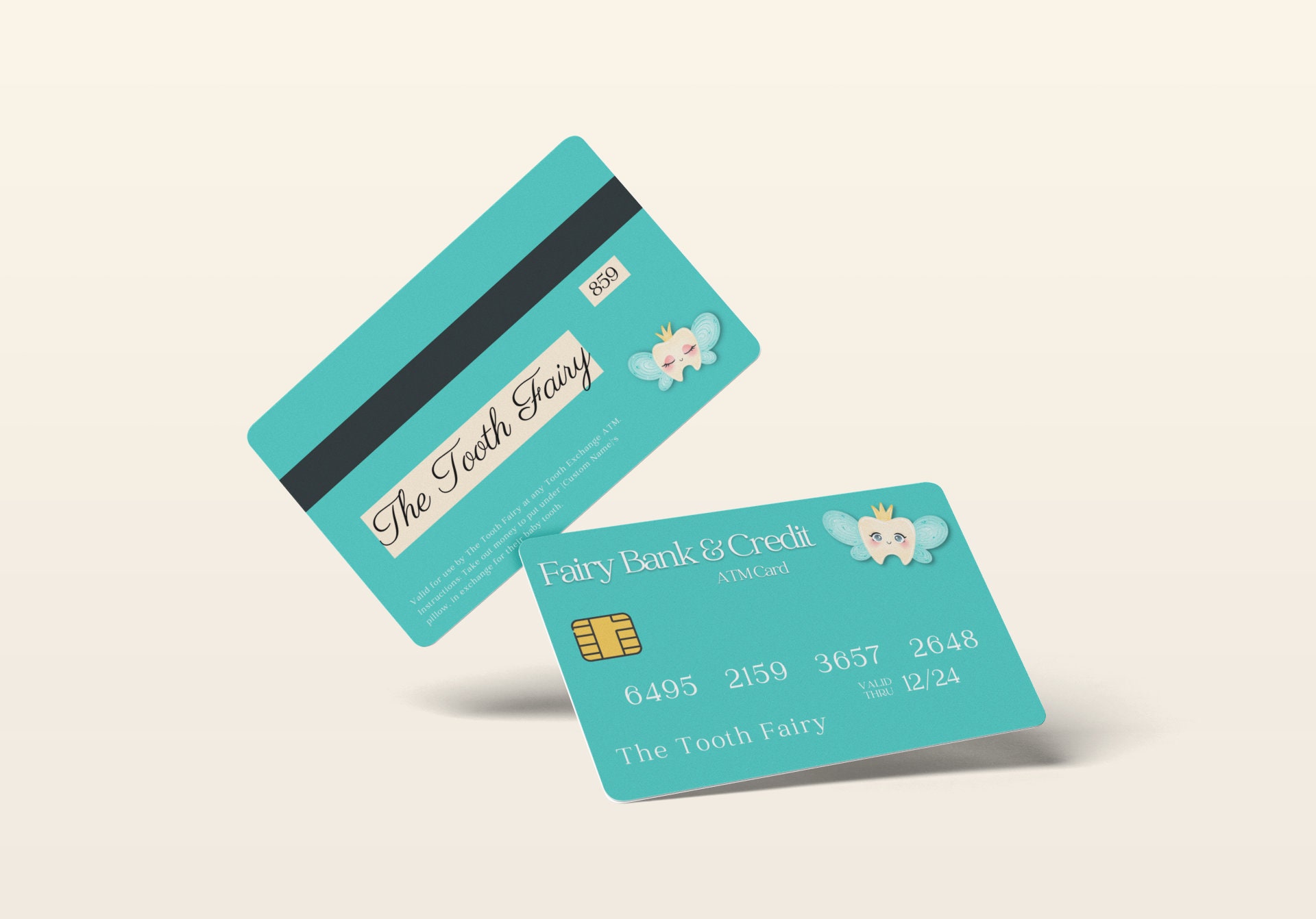 Tooth Fairy ATM Card - Etsy