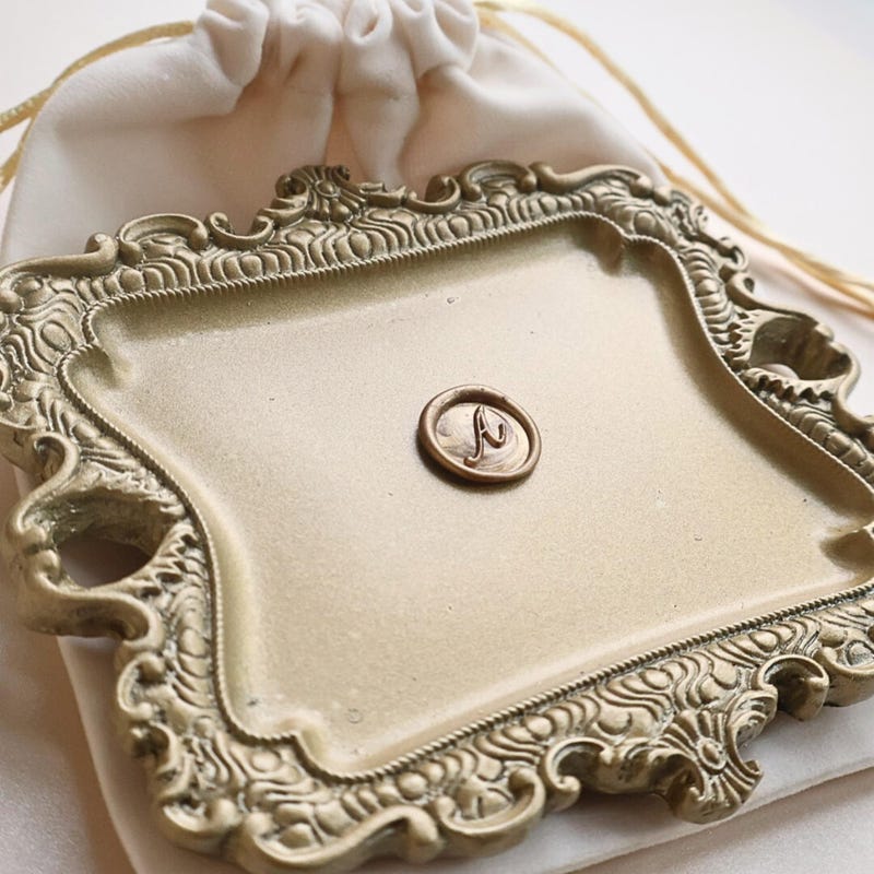 Small Gold Tray Vintage - Etsy