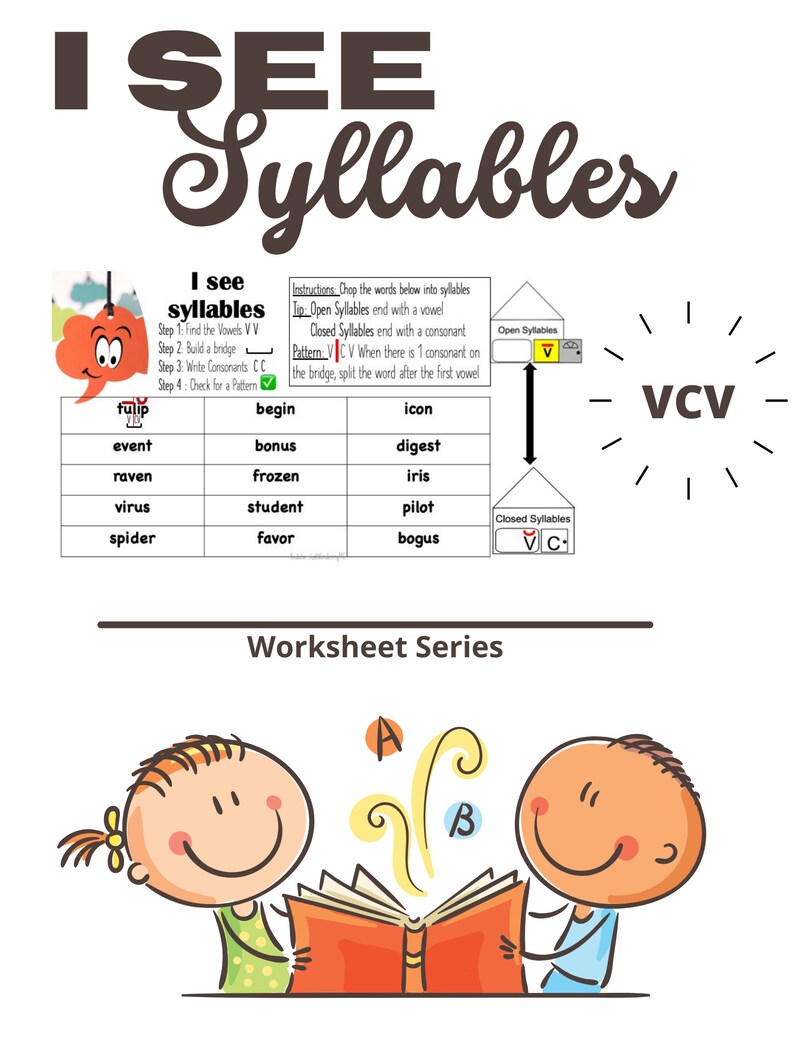 Syllable Worksheets Phonics Worksheets Syllabication Division Science ...