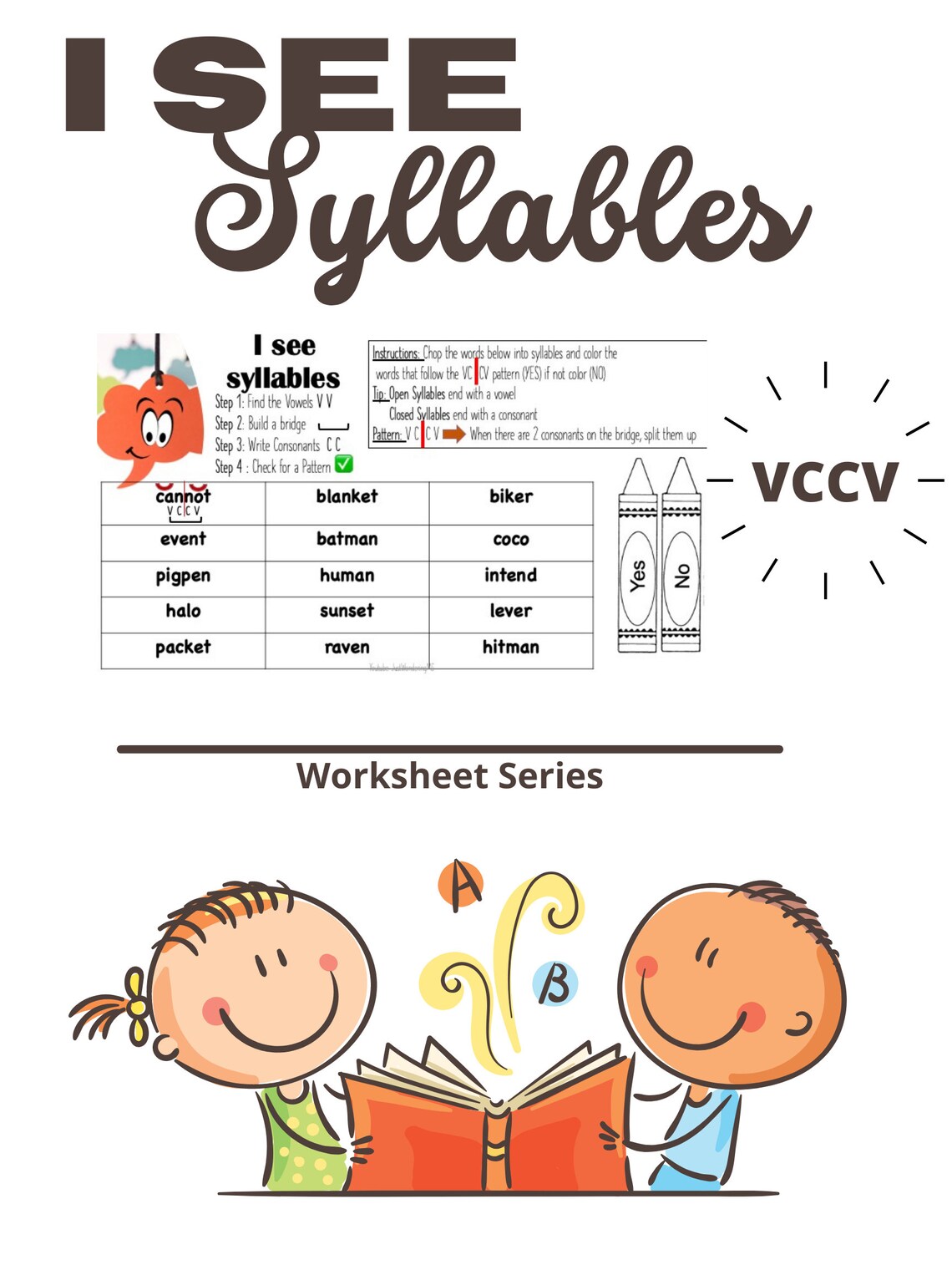 Syllable Worksheets Phonics Worksheets Syllabication Division Science ...