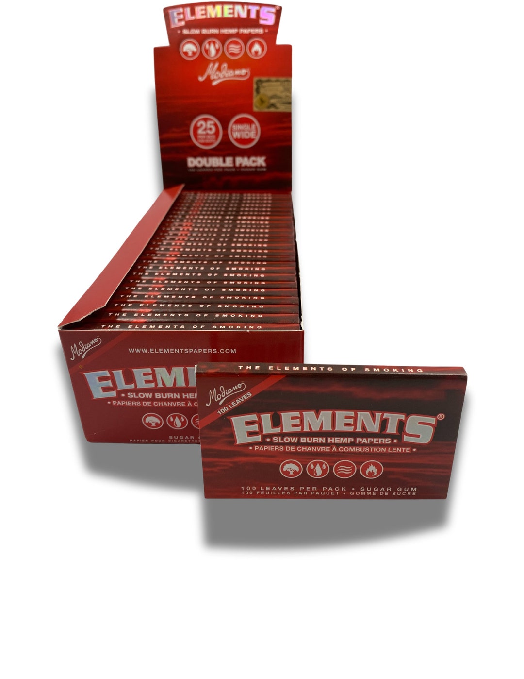 Elements Single Wide Hemp Papers - Etsy