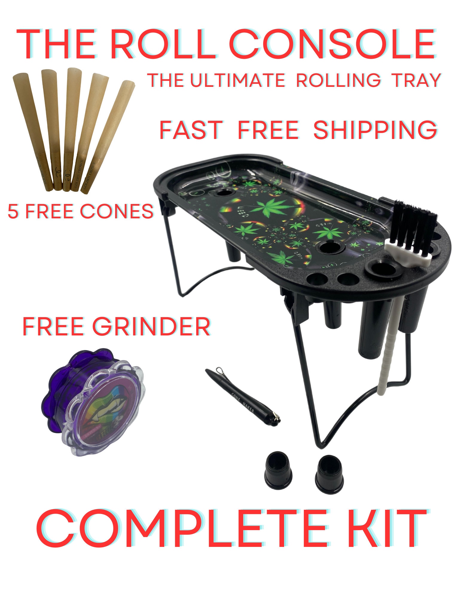 The Roll Console / Rolling Tray Kit - Etsy