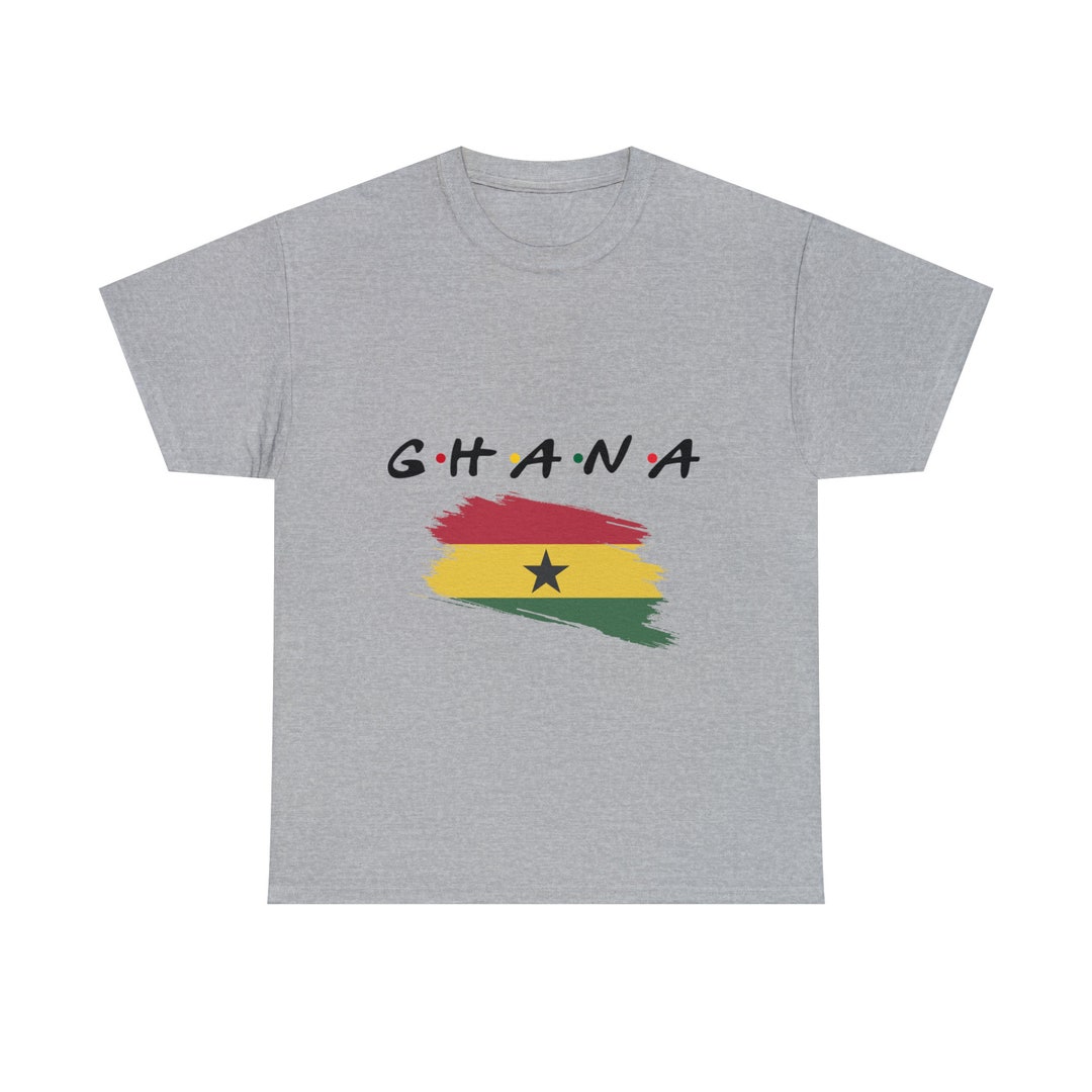 Retro Ghana Flag With Friends Font Style/ghanaian Flag T-shirt Gift ...