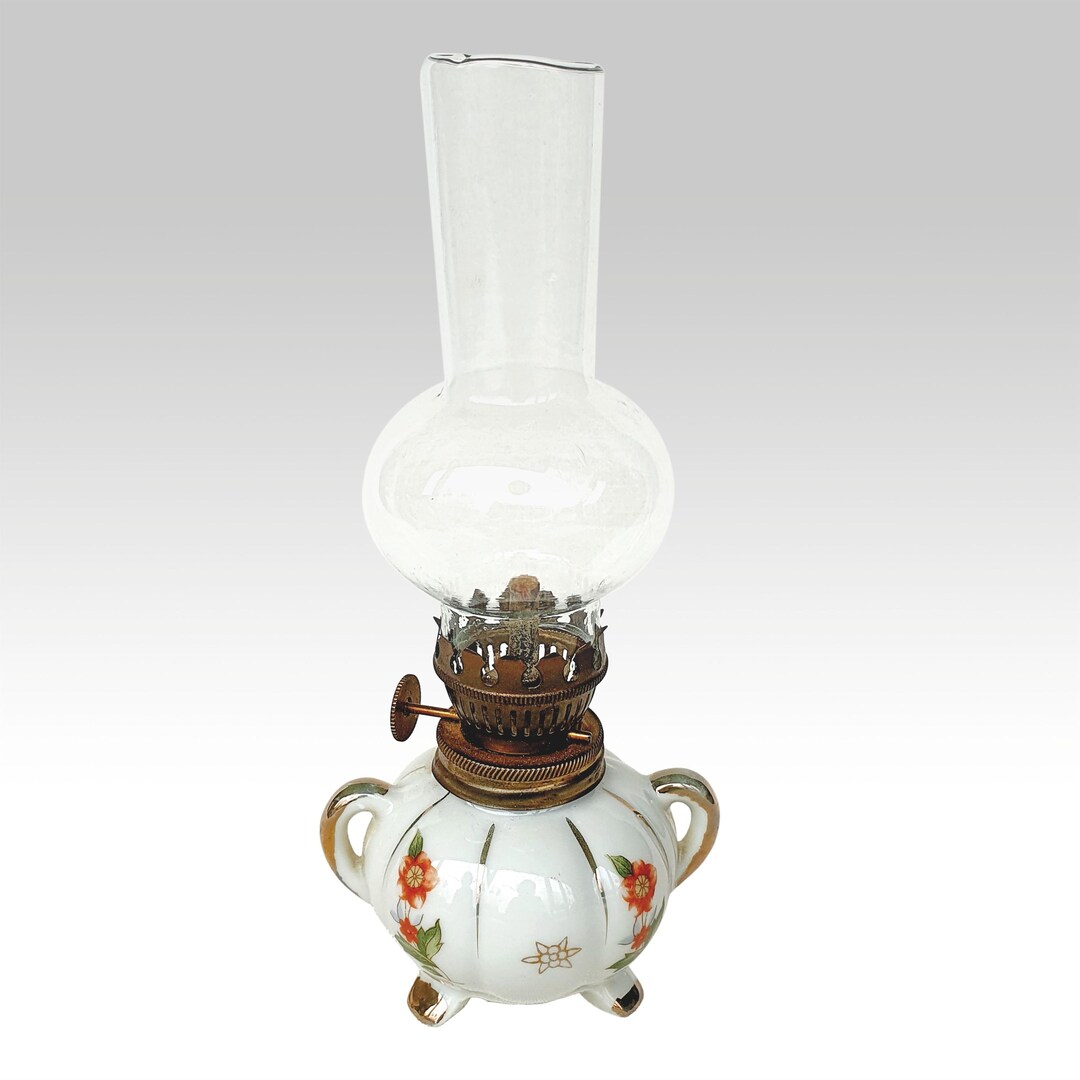 Vintage Kerosene Porcelain Mini Lamp From Japan - Etsy