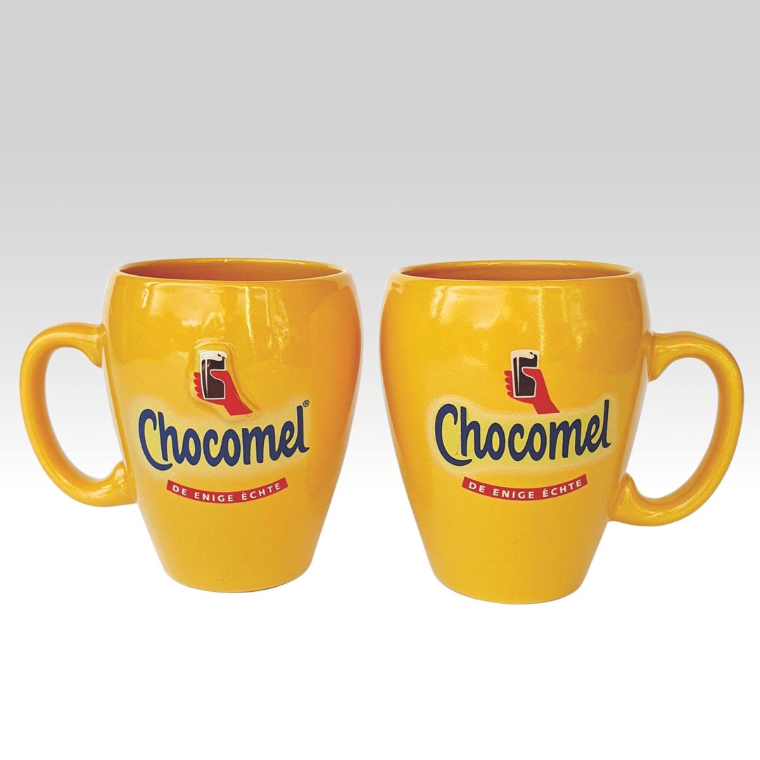 Orange Cups or Mugs Chocomel With Handles for Chocolate Milk, Various ...