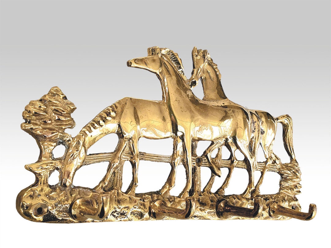 Vintage Solid Brass Key Holder Brass Decor Key Hooks Key - Etsy