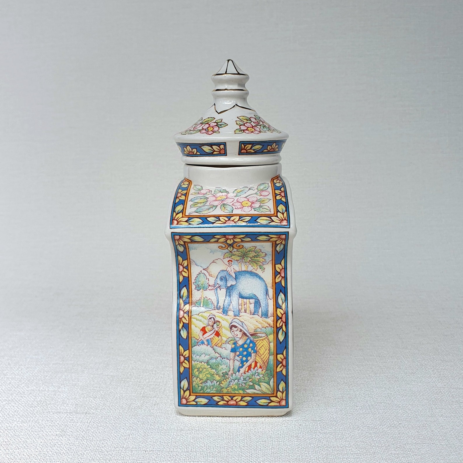 Vintage Tea Caddy Ceylon Tea by Sadler, World of Tea Collection Series ...