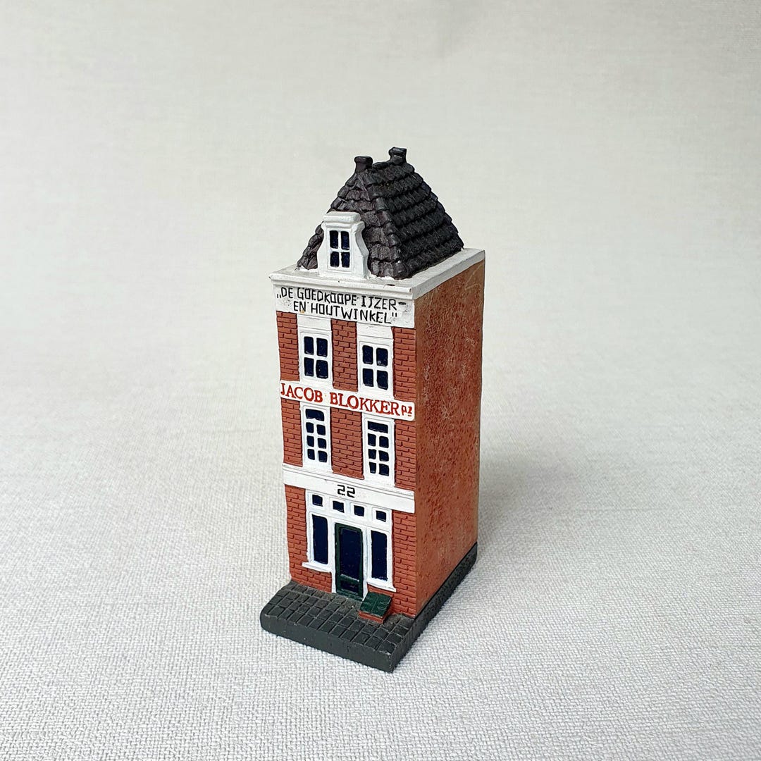 Vintage Dutch Miniature Canal House From the Amsterdam Series by ...
