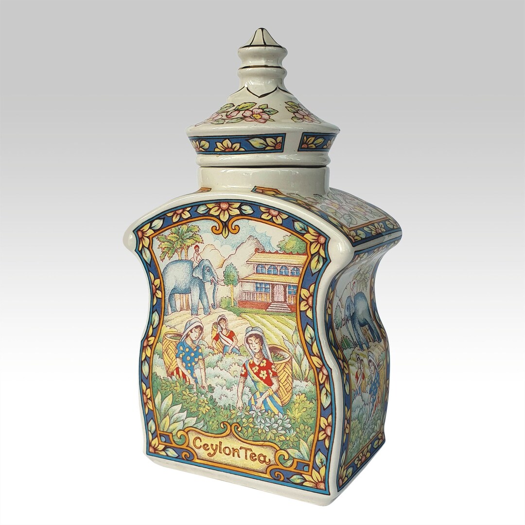 Vintage Tea Caddy Ceylon Tea by Sadler, World of Tea Collection Series ...