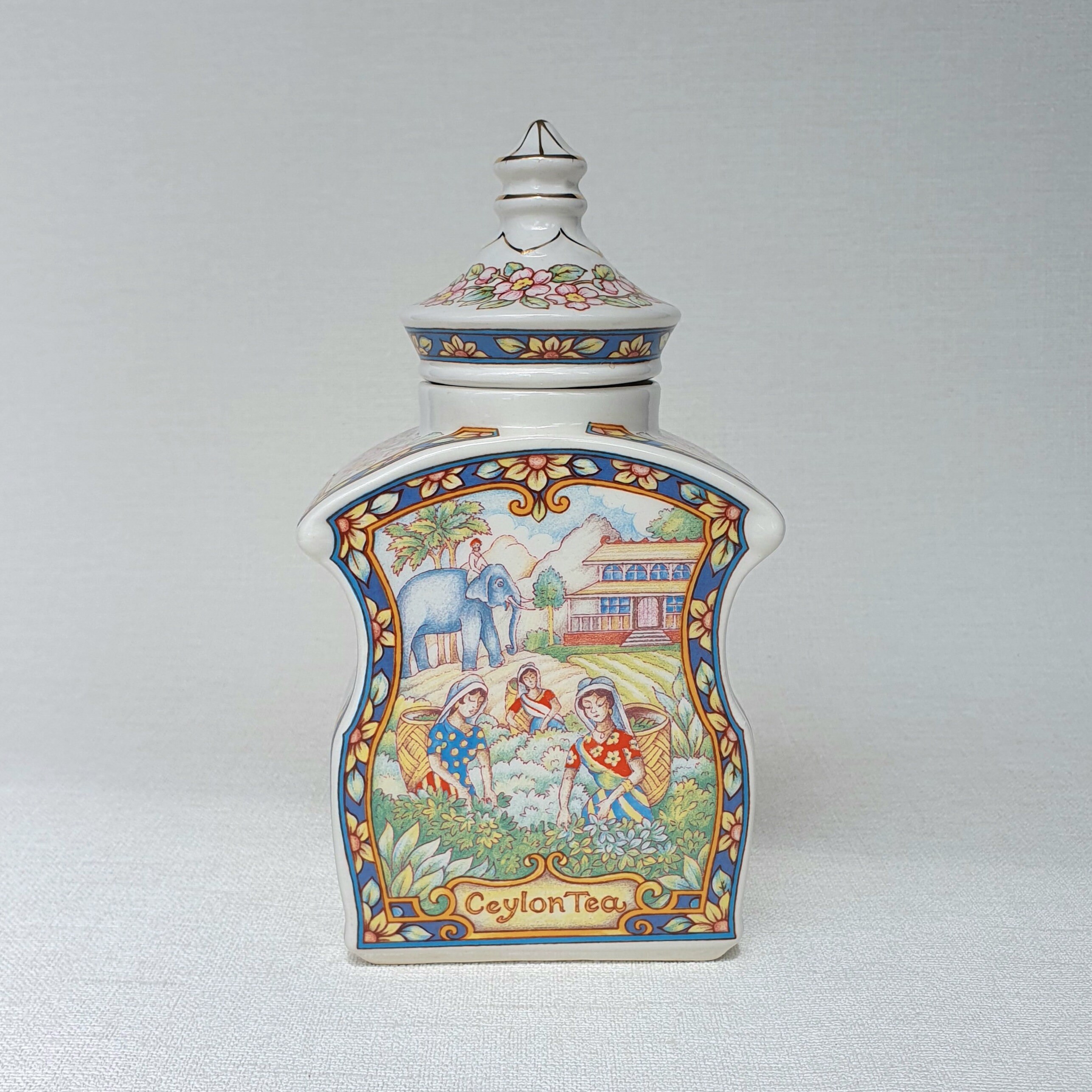 Vintage Tea Caddy Ceylon Tea by Sadler, World of Tea Collection Series ...
