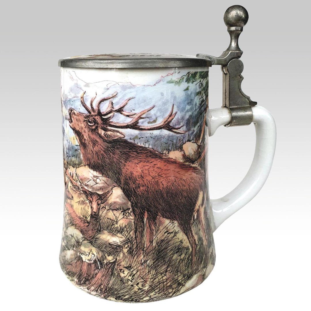 Vintage BMF Beer Stein With Tin Lid - Etsy