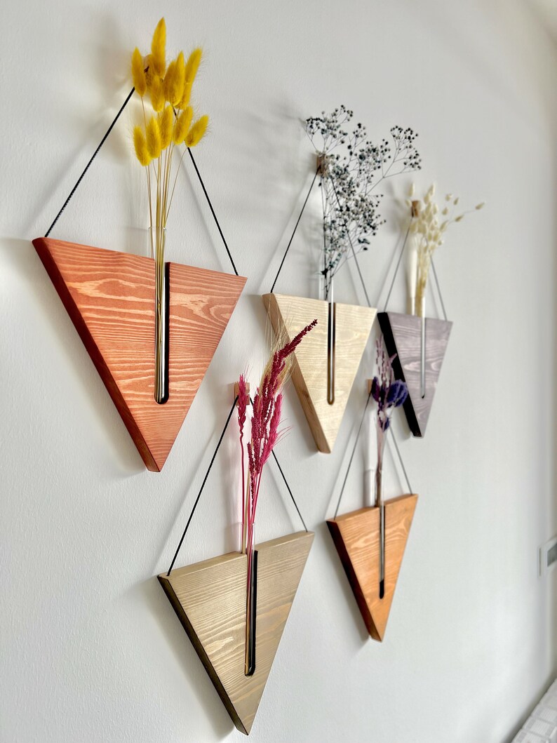 Wall Planter, Wall Planter Indoor, Triangle Wall Plant Holder, Wall ...