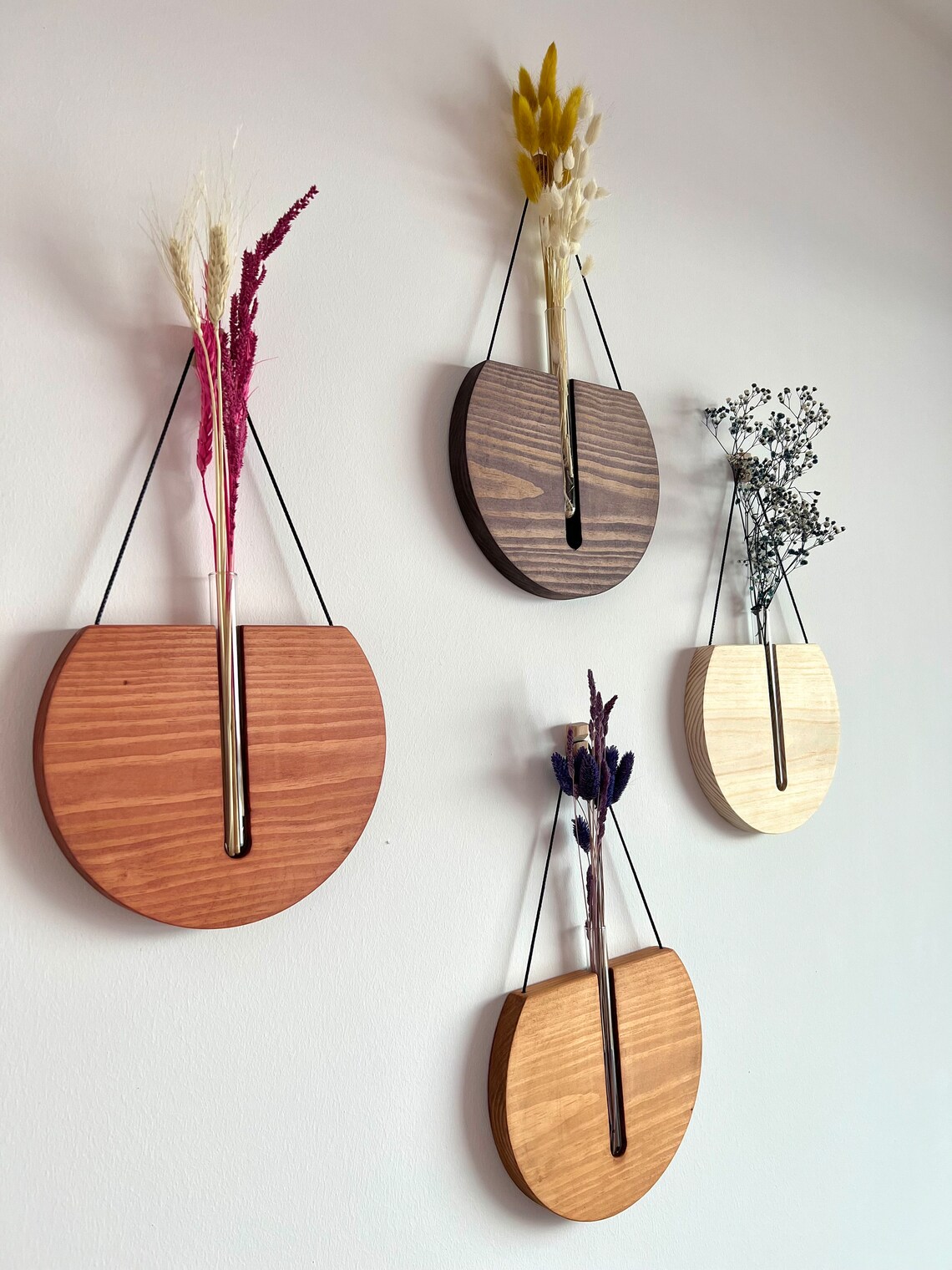 Wall Planter, Wall Vase, Wall Planter Indoor, Wall Plant Holder, Wooden ...