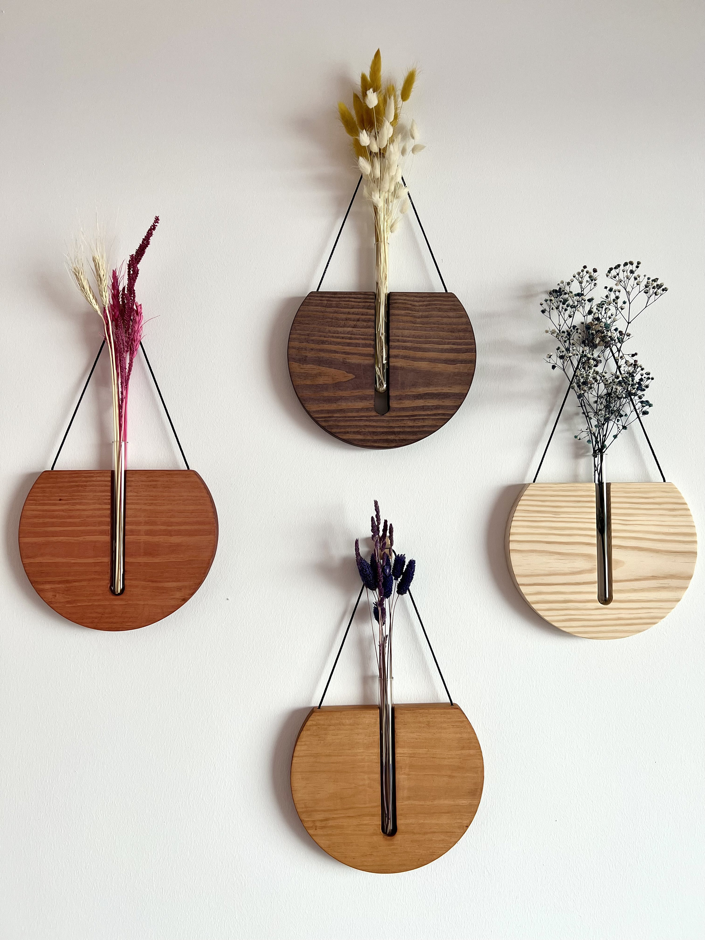 Wall Planter, Wall Vase, Wall Planter Indoor, Wall Plant Holder, Wooden ...