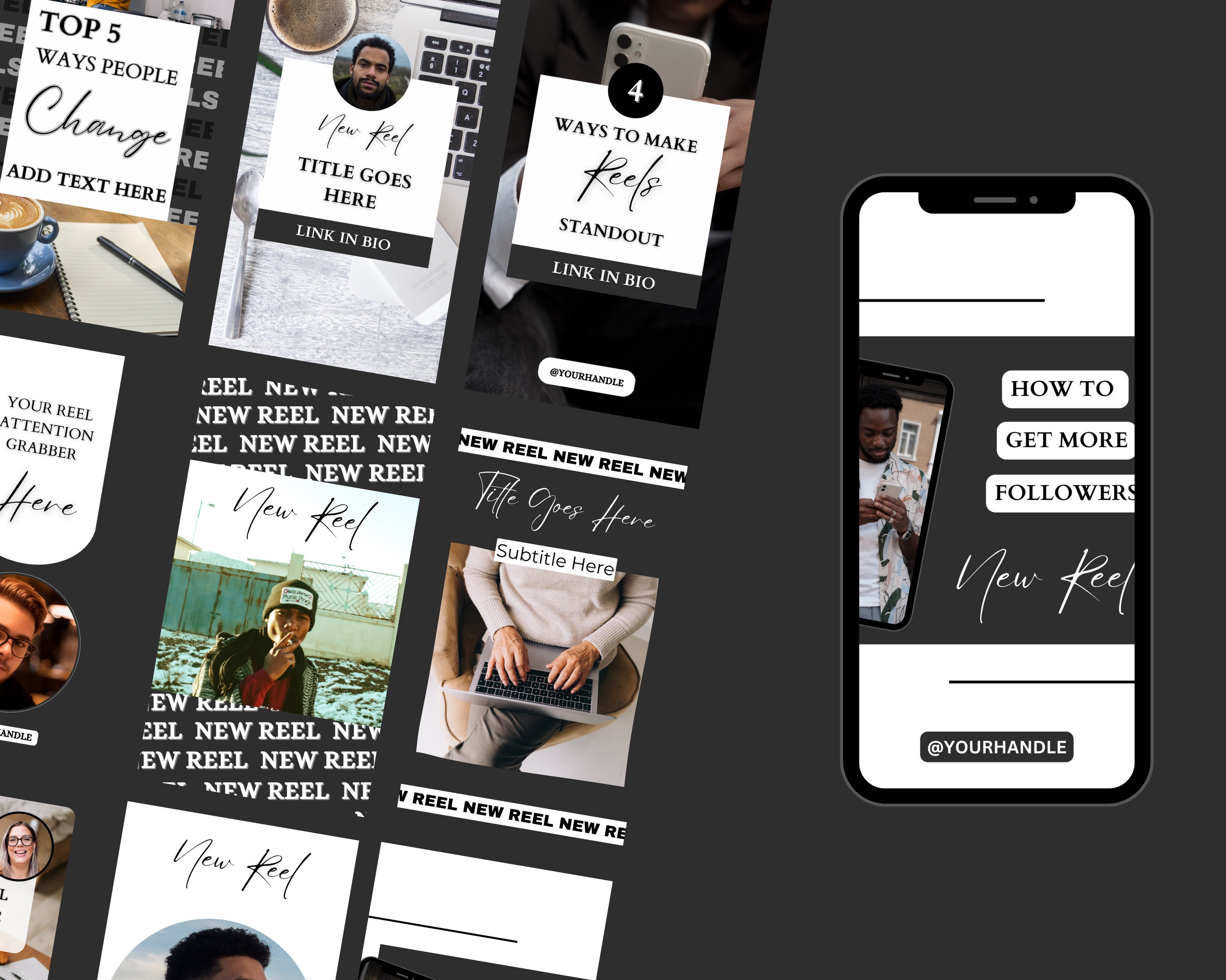 20 Minimalist Reel Covers - Etsy