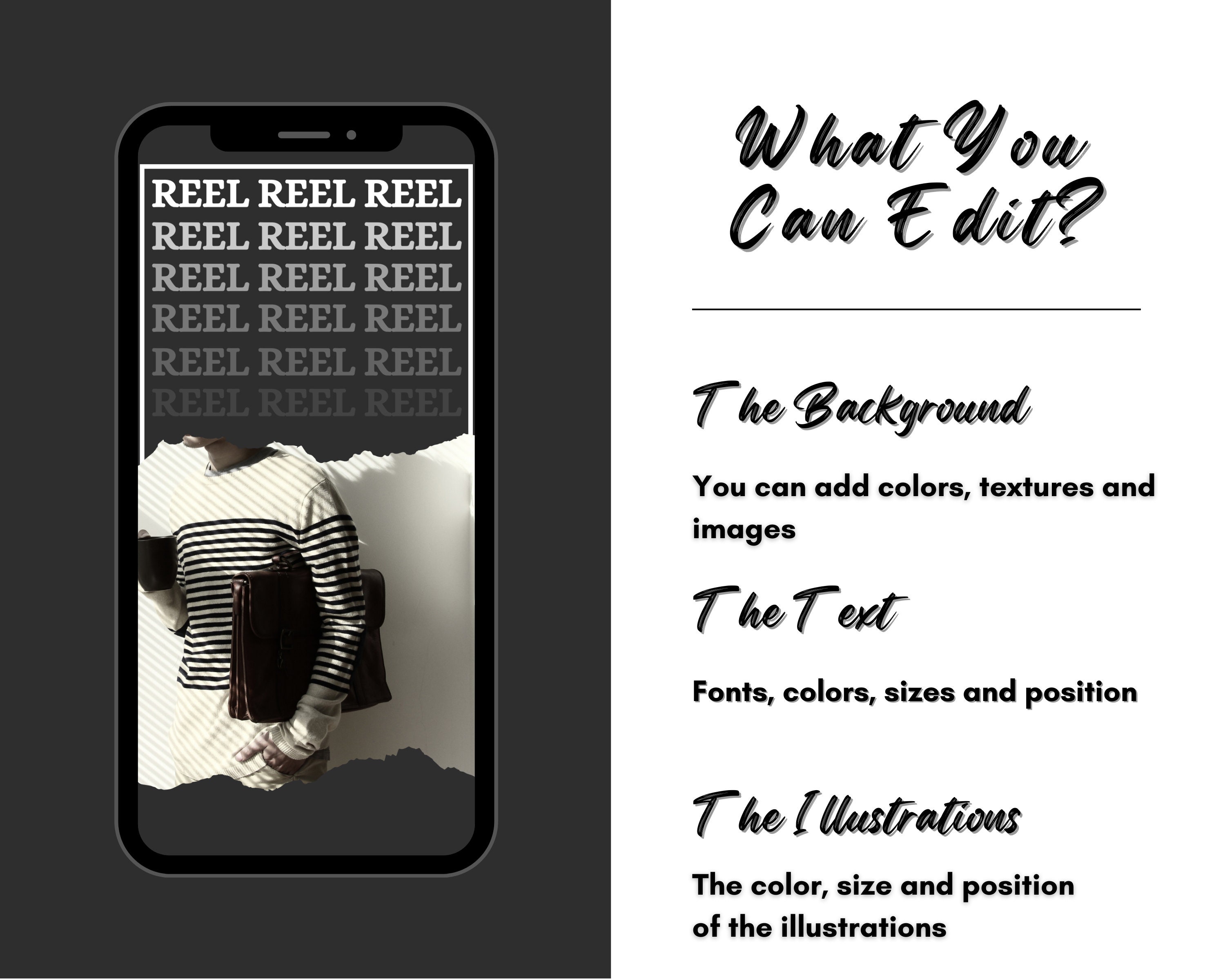 20 Minimalist Reel Covers - Etsy