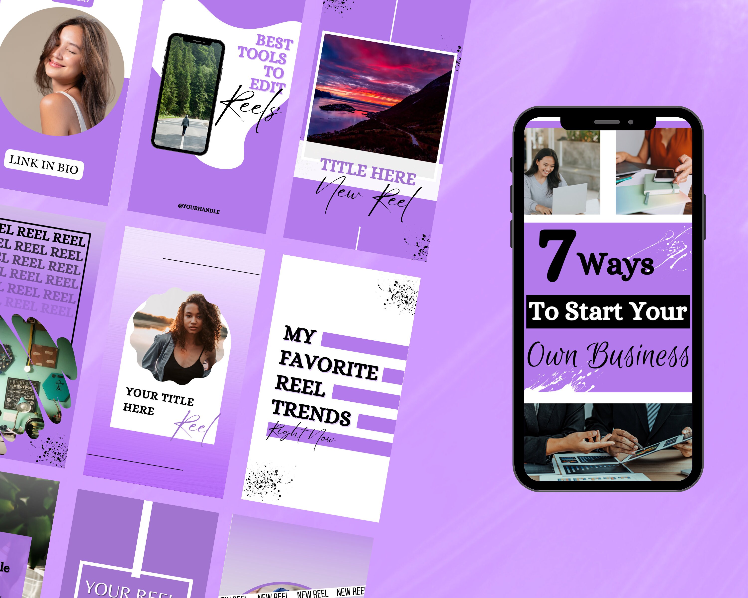 20 Purple Lavender Reel Covers - Etsy