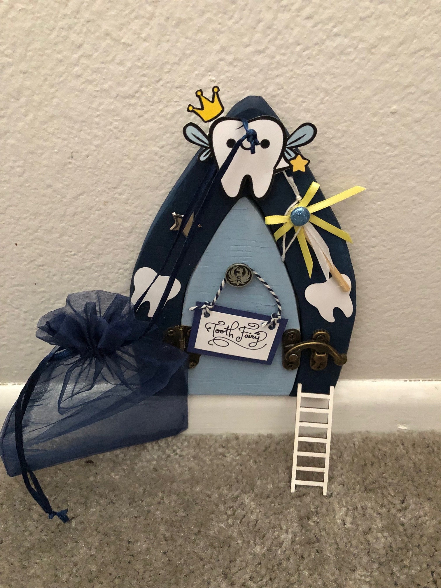Blue Magical Tooth FAIRY Door - Etsy