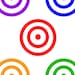 Colorful Bullseye Target Set - 10 Printable Targets for Fun & Games ...