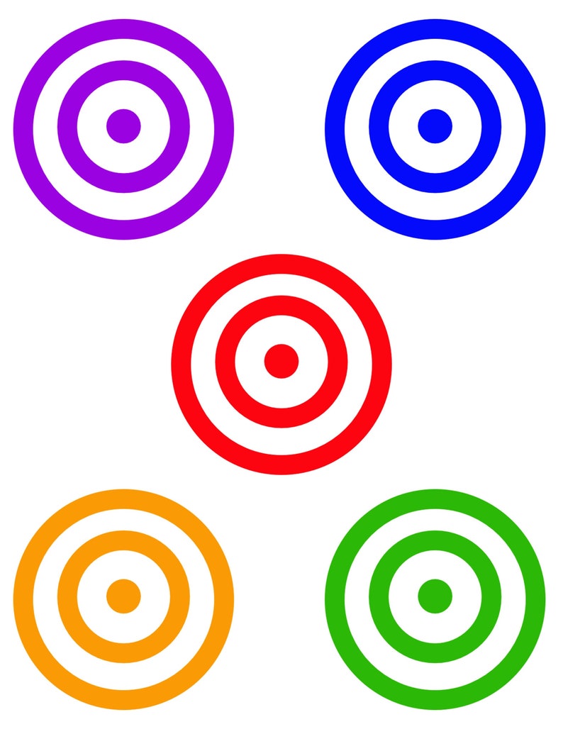 Printable Targets, Bullseye Target, Toy Target, Practice Target, Bulls ...