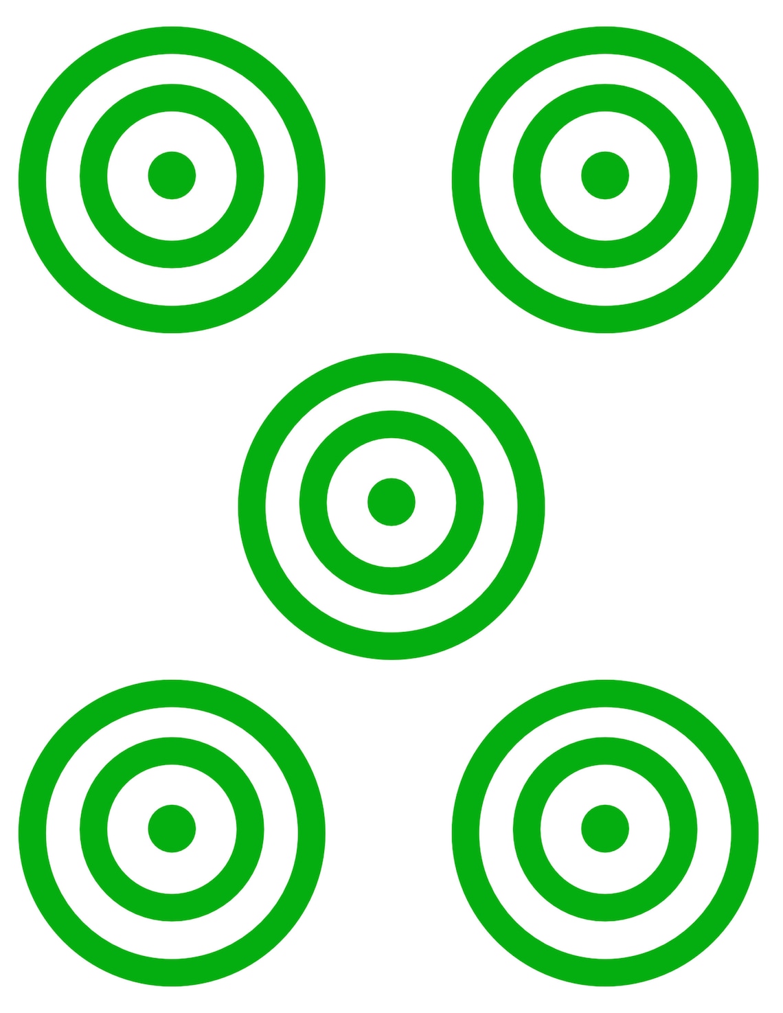 Printable Targets, Bullseye Target, Toy Target, Practice Target, Bulls ...