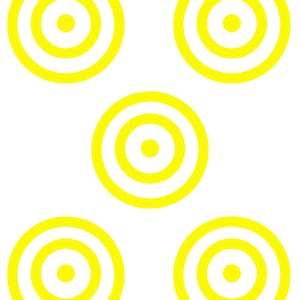 Colorful Bullseye Target Set - 10 Printable Targets for Fun & Games ...