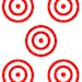 Colorful Bullseye Target Set - 10 Printable Targets for Fun & Games ...