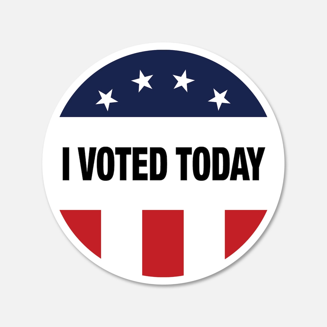 I Voted Today Sticker - Etsy