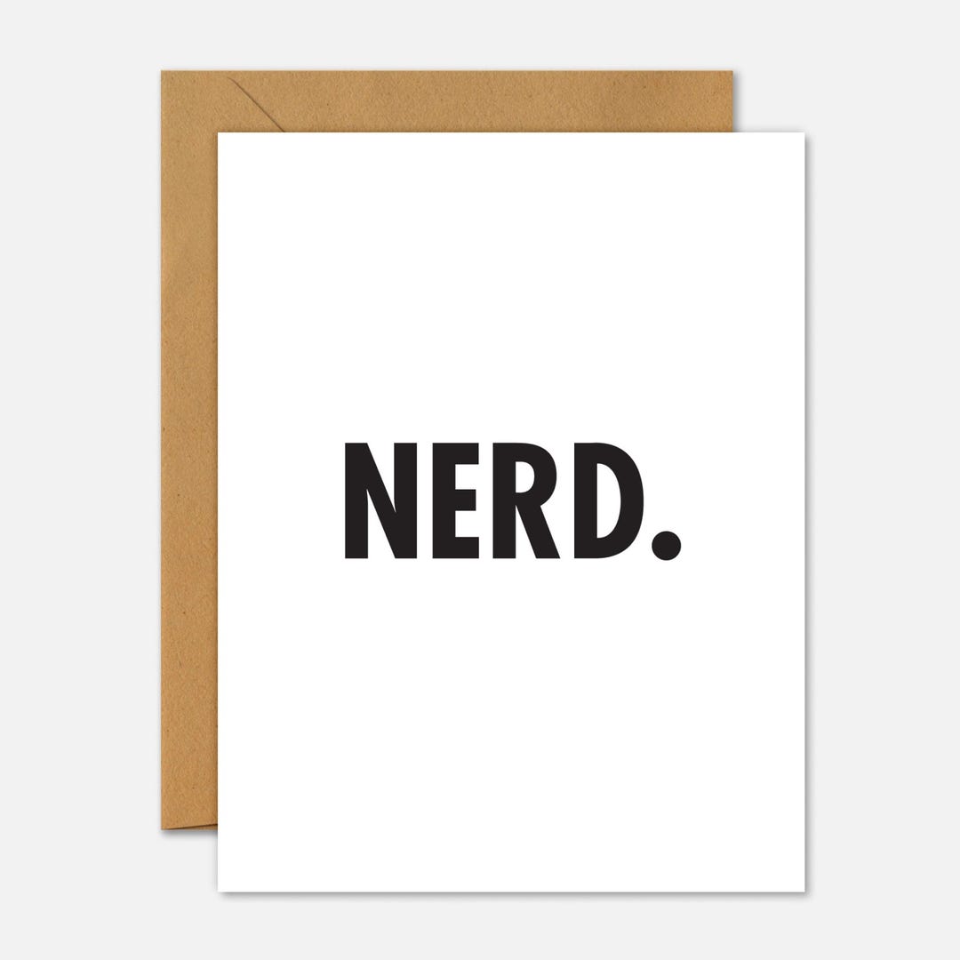 Nerd Graduation Card, Funny Congrats for Smart Achiever - Etsy