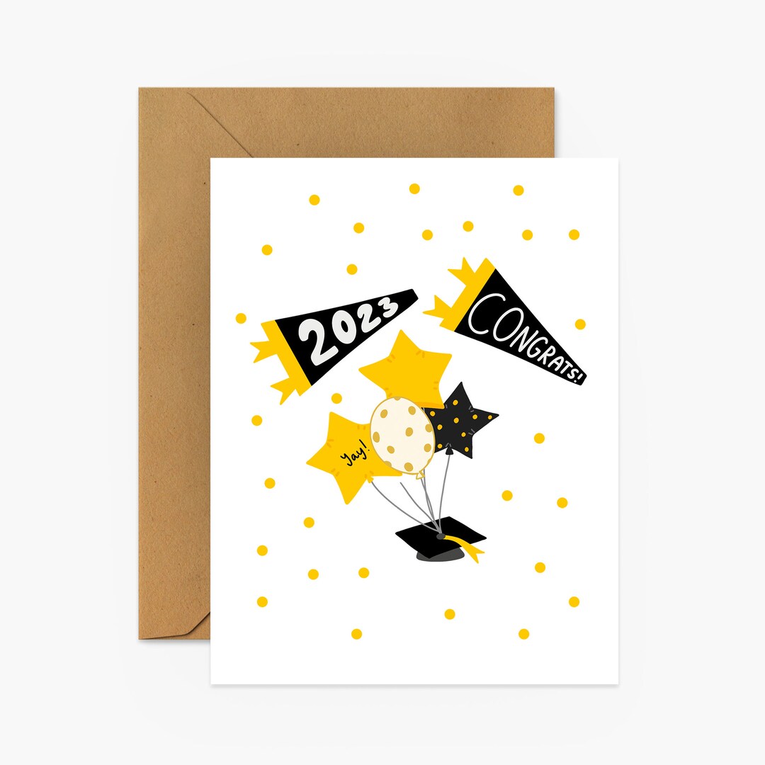 Congrats 2023 Graduation Greeting Card - Etsy
