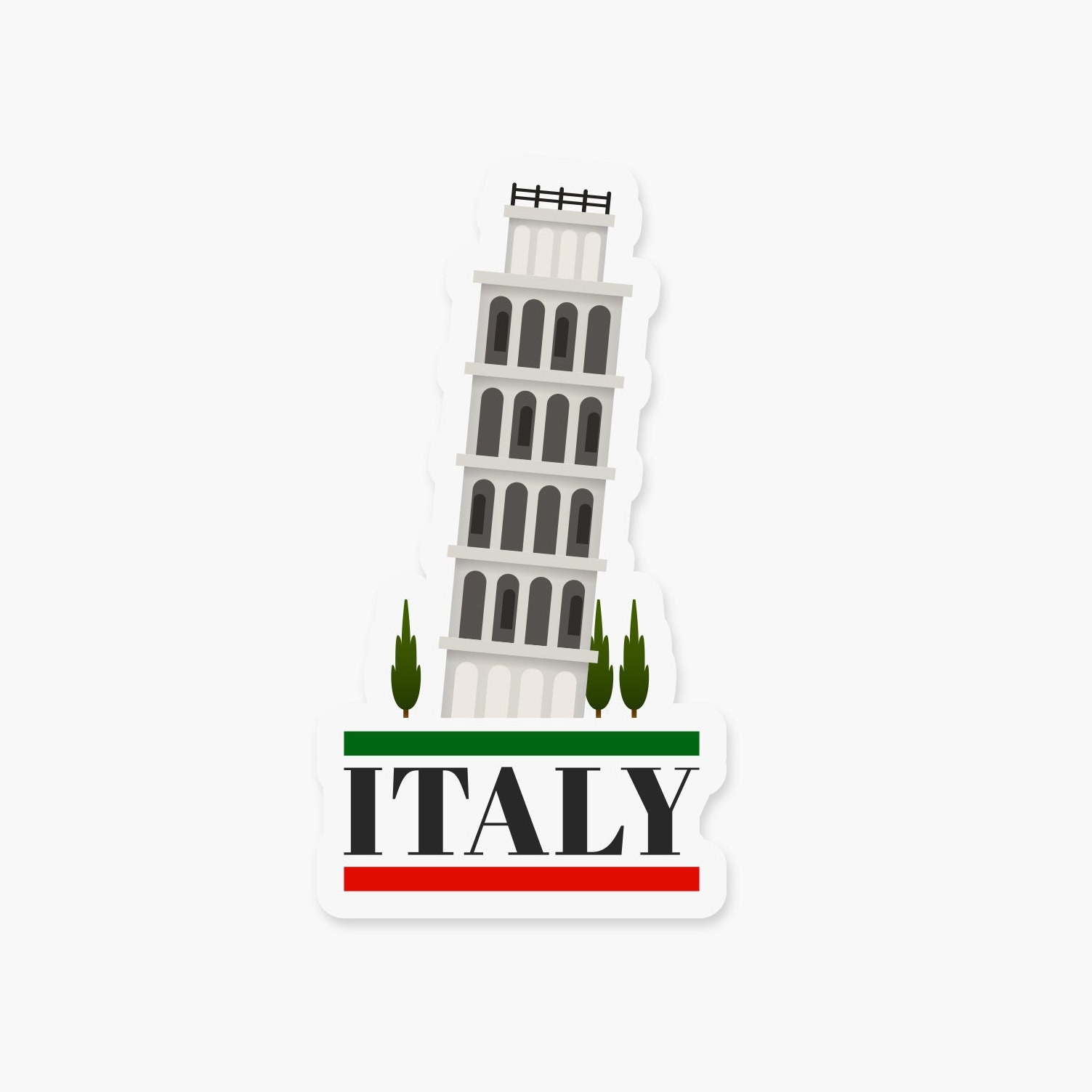 Italy Travel Stickers Clipart
