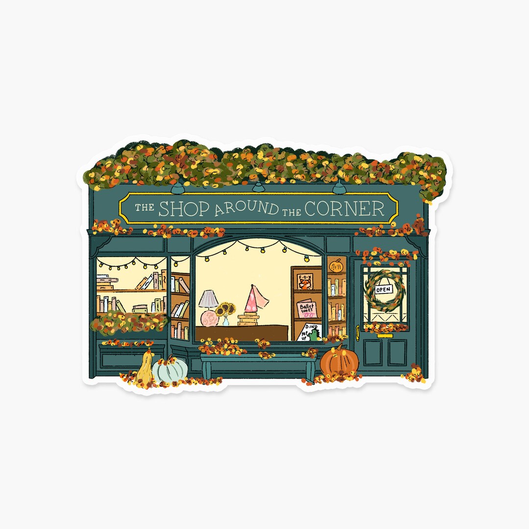 Shop Around the Corner Fall Edition Fall & Autumn Sticker - Etsy