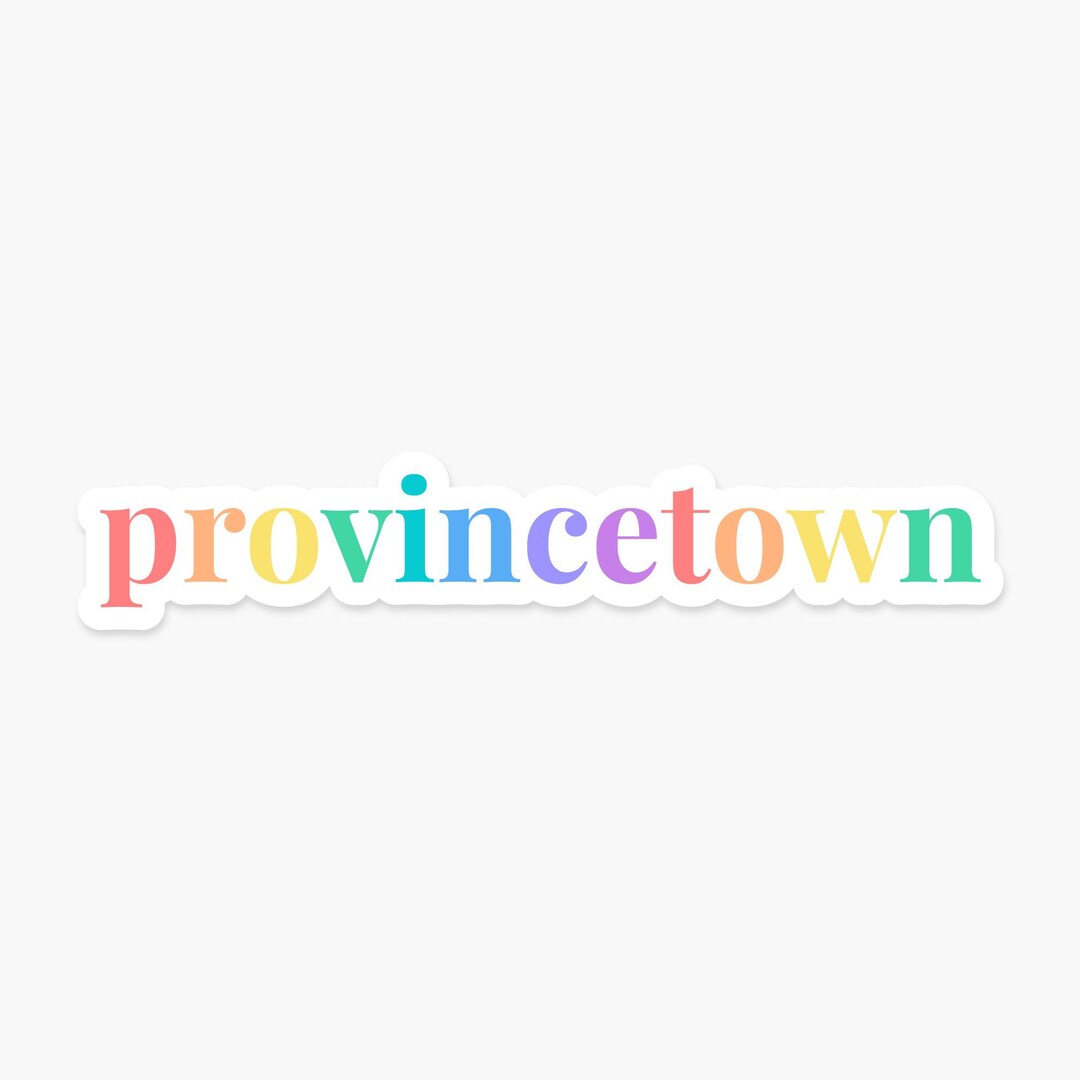 Provincetown Massachusetts Sticker, Weatherproof Decal - Etsy