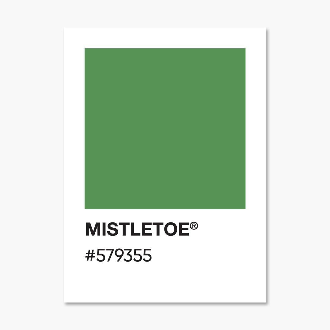 Mistletoe - Color Palette Sticker - Etsy