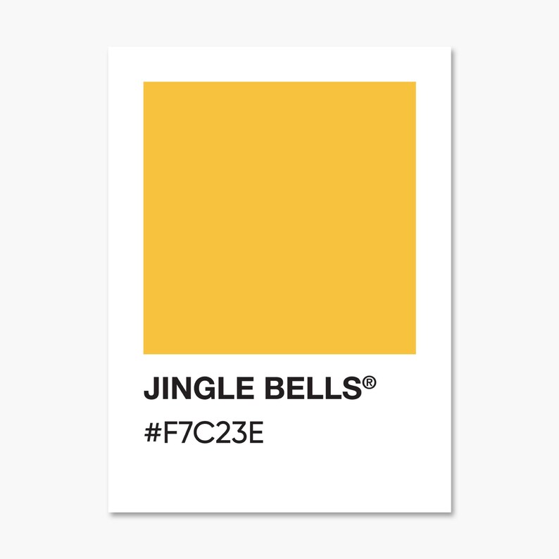 Jingle Bells - Color Palette Sticker - Etsy