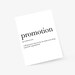 Promotion Definition Congrats Greeting Card - Etsy