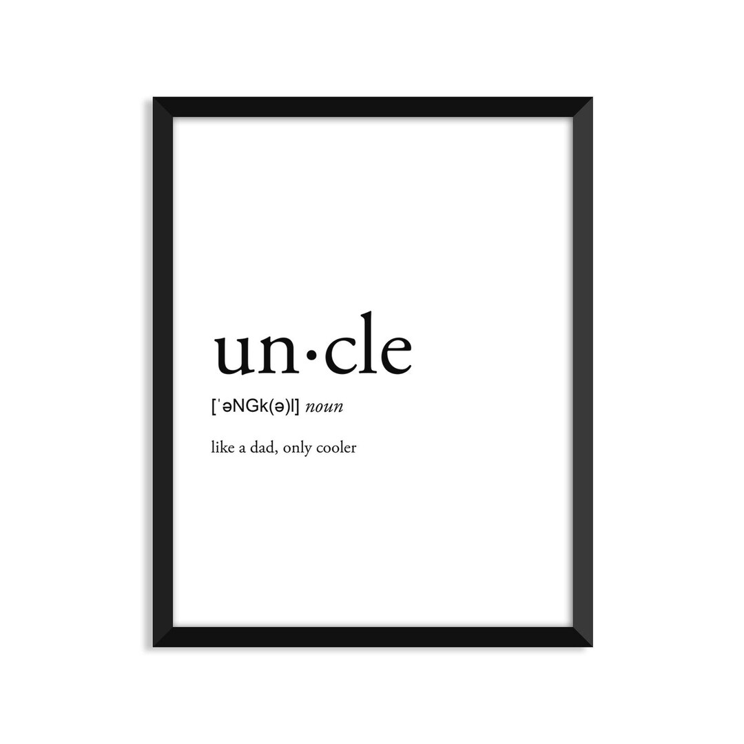 Uncle Definition Love & Friendship Greeting Card - Etsy