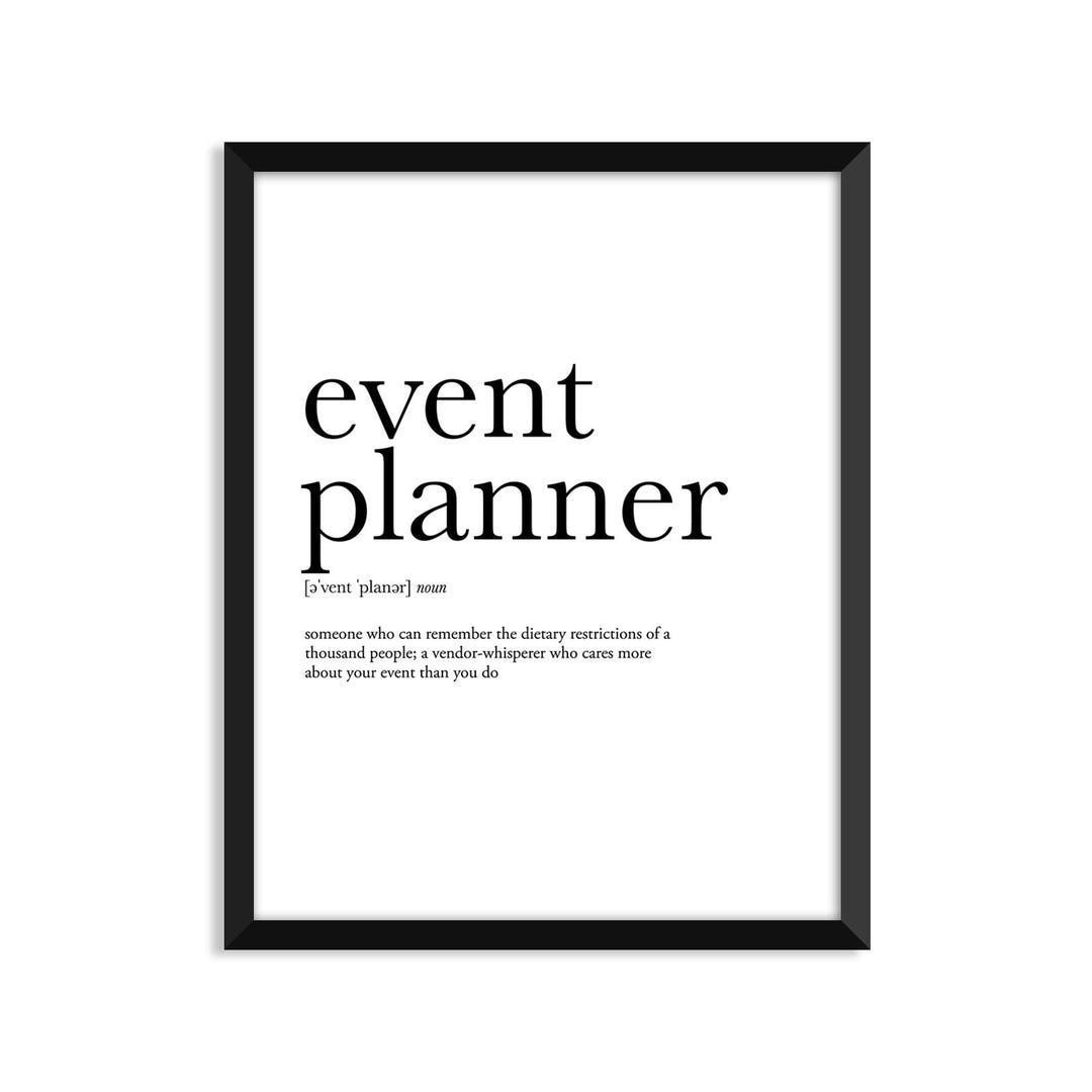 Event Planner Definition Wedding & Anniversary Greeting Card - Etsy