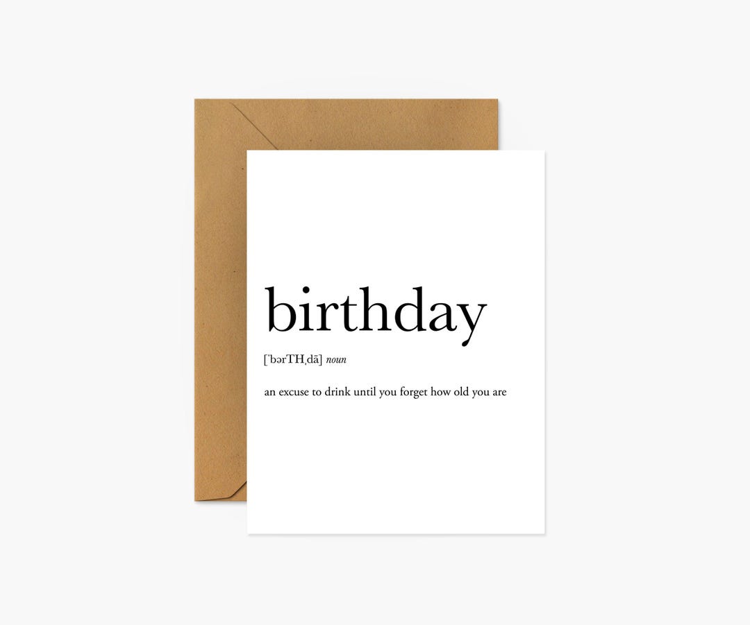Birthday Definition - Etsy