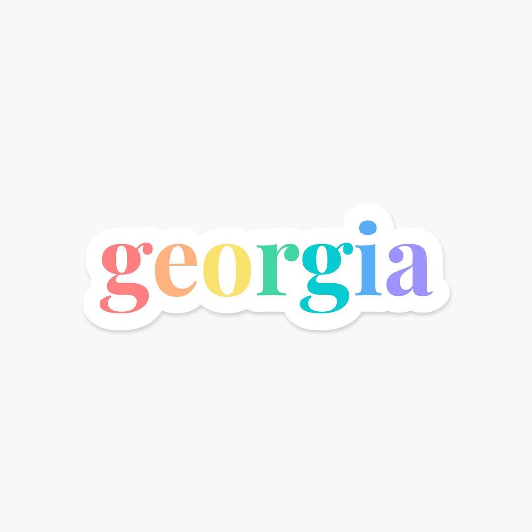 Georgia US State Sticker - Etsy