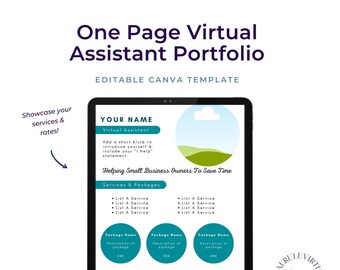 Virtual Assistant Portfolio Template - Etsy